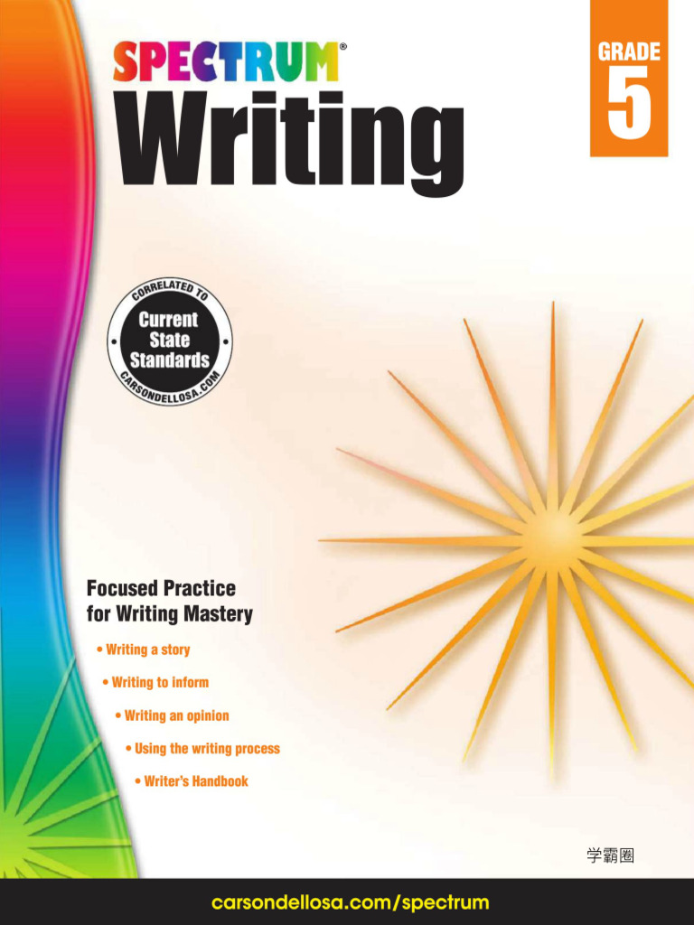 Spectrum Writing Workbook Grade 5 Ages 10-11 | PDF