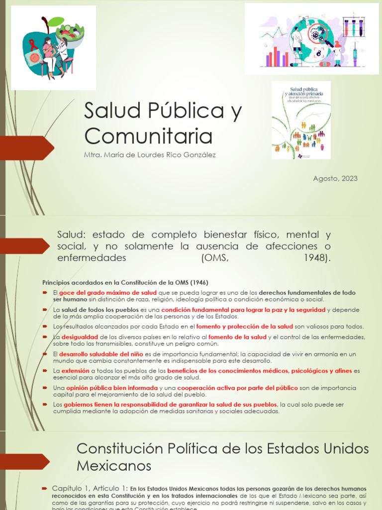 Salud Pública: Historia y Principios Esenciales | PDF | Ciencias de la ...