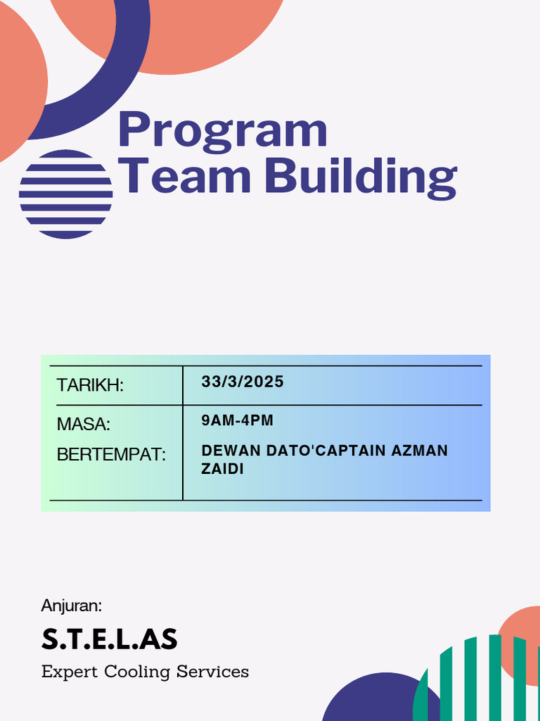 Orange and White Geometric Team Building Meeting Invitation - 20240424 ...