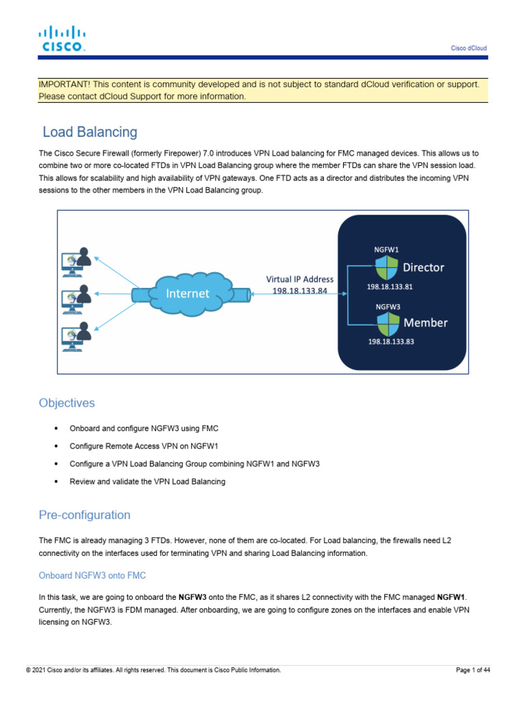 Cisco Secure Firewall 7.0 VPN Features - Guide | PDF | Radius | Virtual Private Network