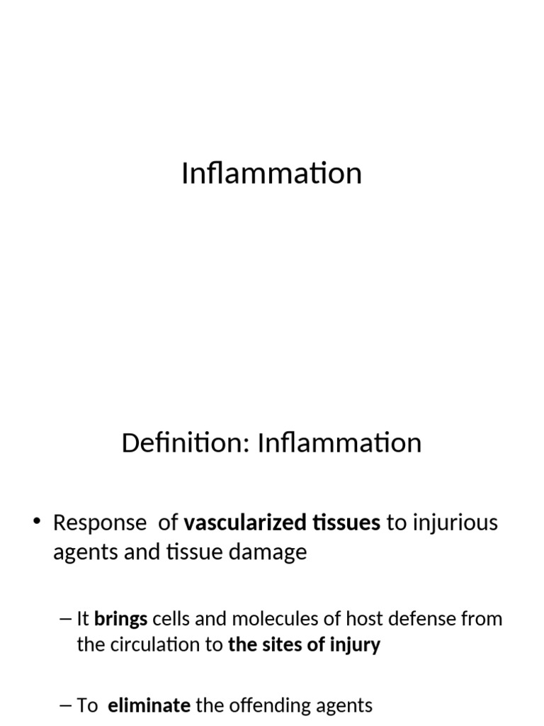 Patho 4.inflammation 2018 | PDF | White Blood Cell | Necrosis