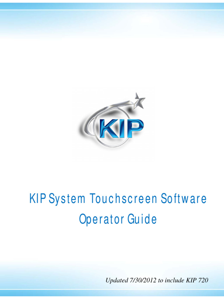 KIP Touchscreen Guide for Dealers | PDF | Printer (Computing) | Touchscreen