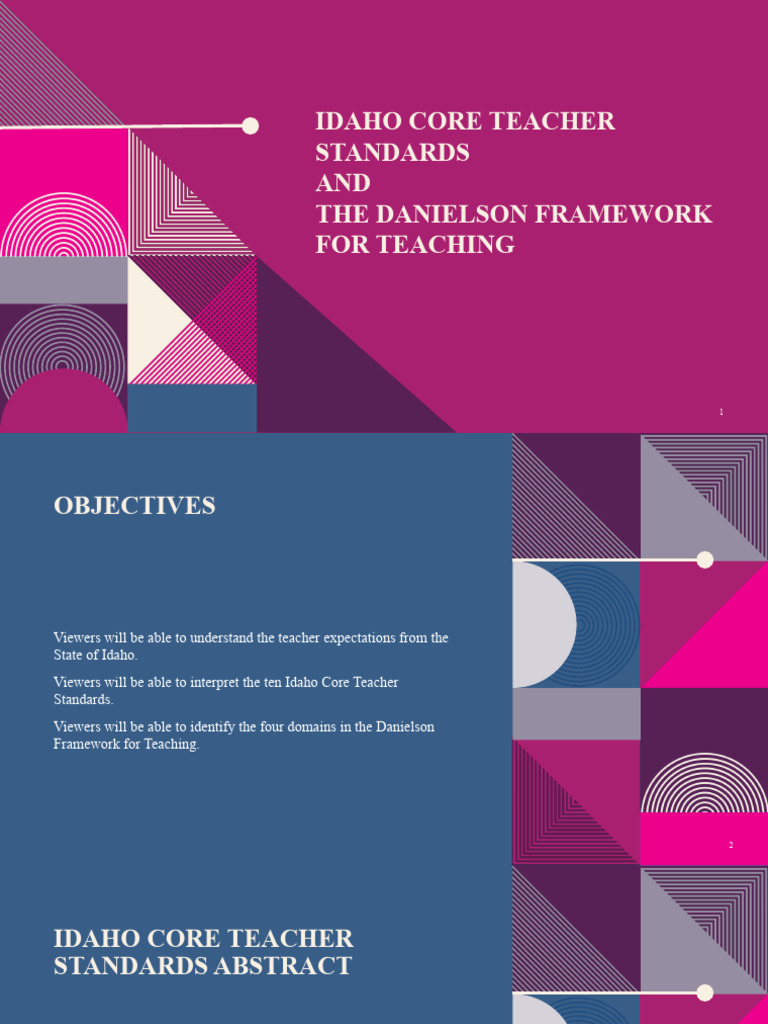 Educ290 Standards Framework Presentation | PDF | Teachers | Learning
