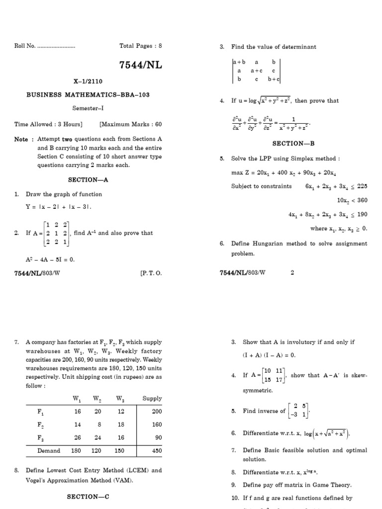 Business Mathematics | PDF | Theoretical Computer Science | Graph Theory