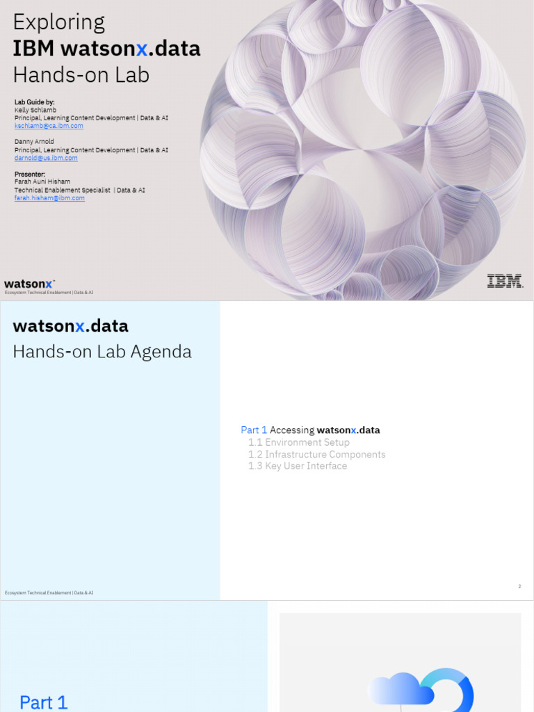 watsonx.data Hands-on Lab Guide | PDF | Cloud Computing | Metadata
