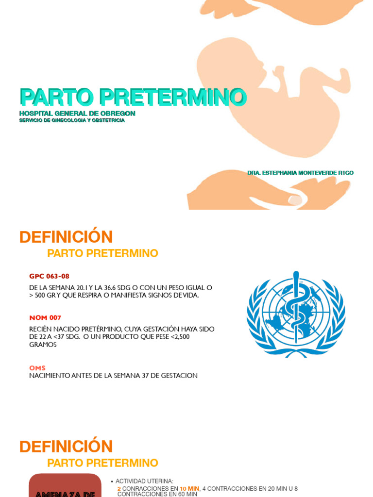Parto Pretermino | PDF | Parto prematuro | Parto