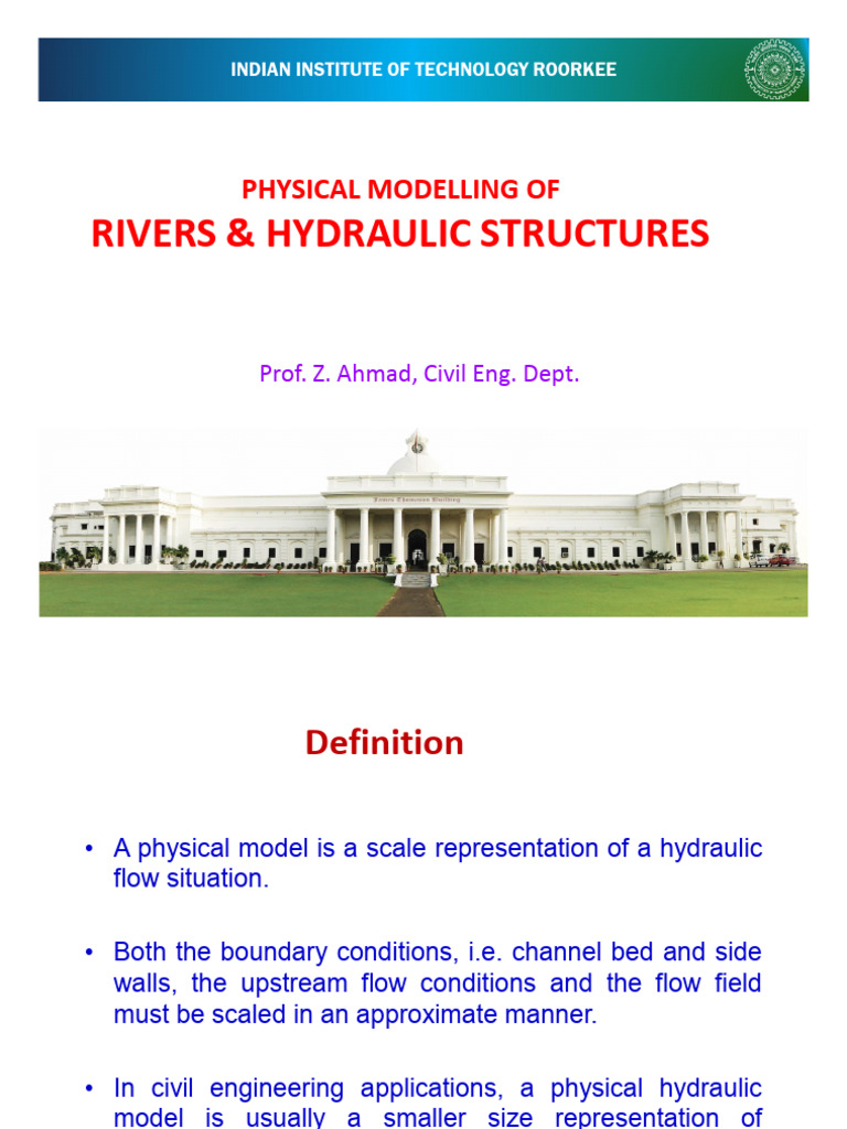 ZA-Physical Modelling of Hydraulic Structures | Download Free PDF | Fluid Dynamics | Reynolds Number