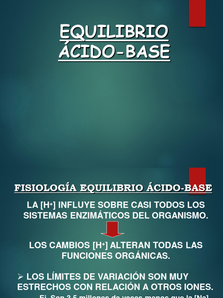 Equilibrio Acido Base | PDF | Solución tampón | Ácido