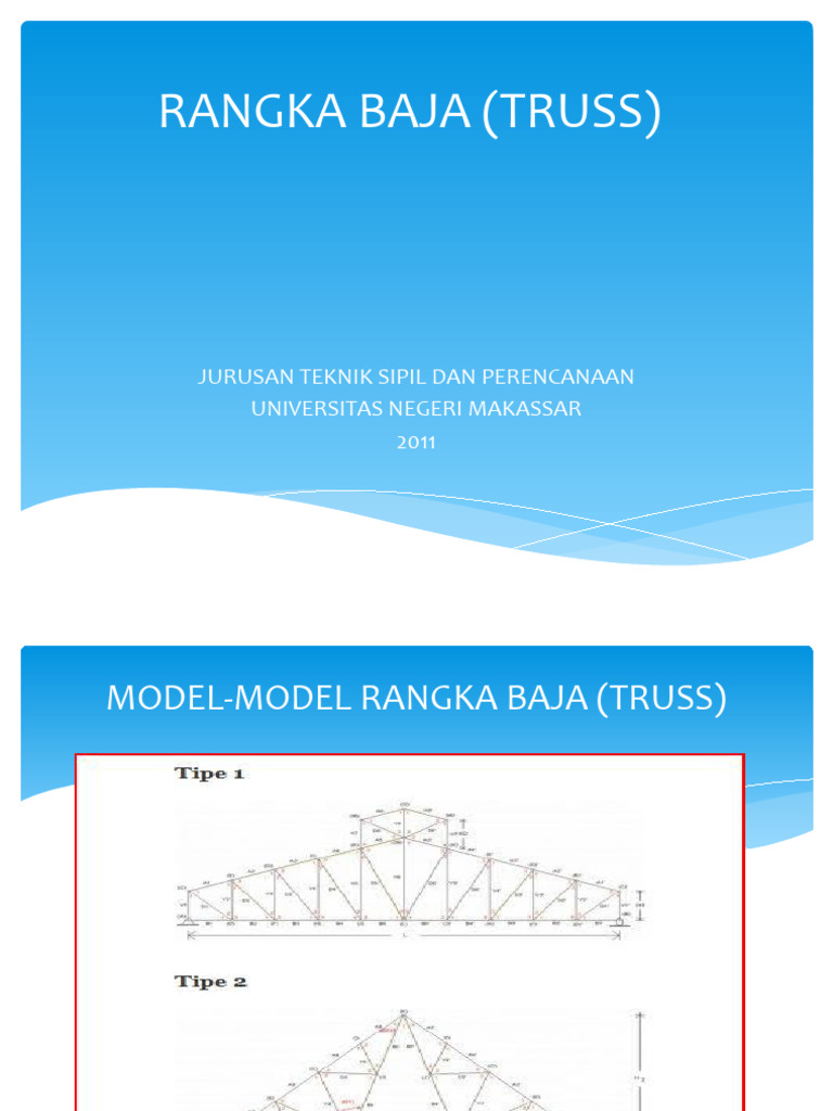 Rangka Baja (Truss) | PDF