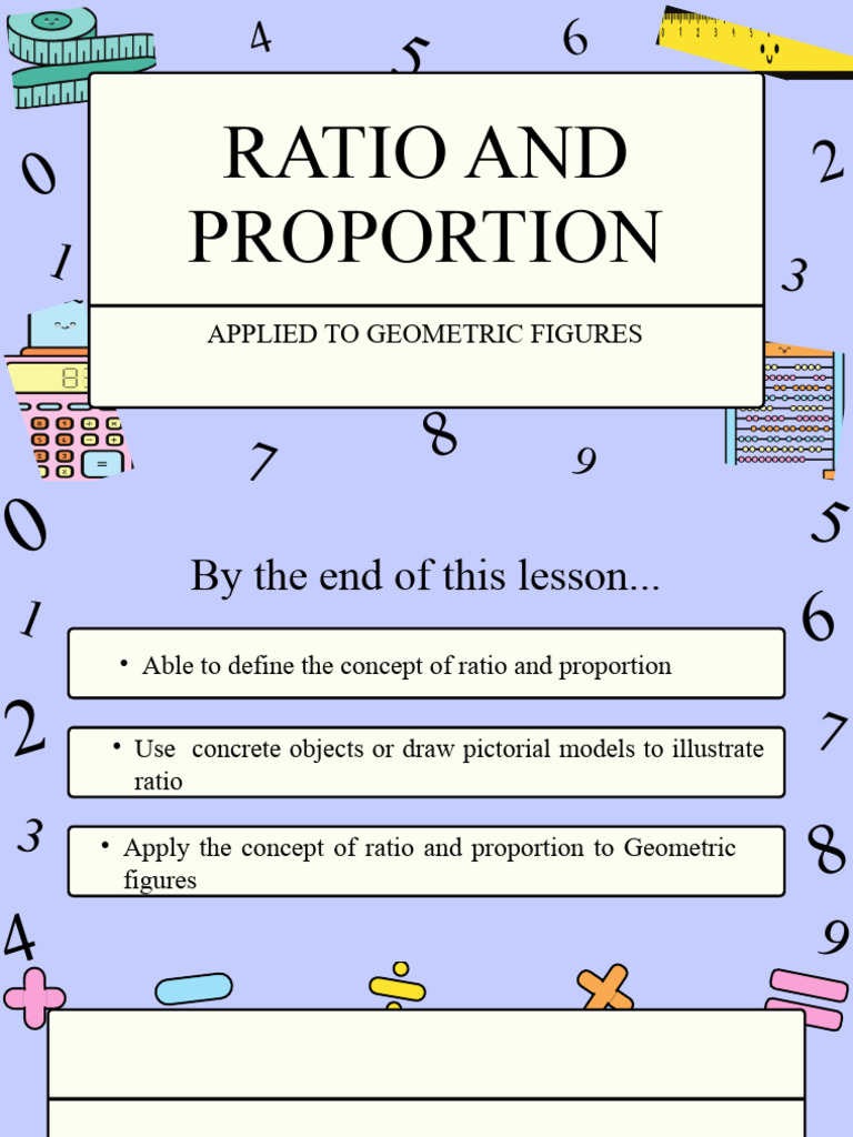 Math Education Presentation Skeleton in A Purple White Black Lined ...