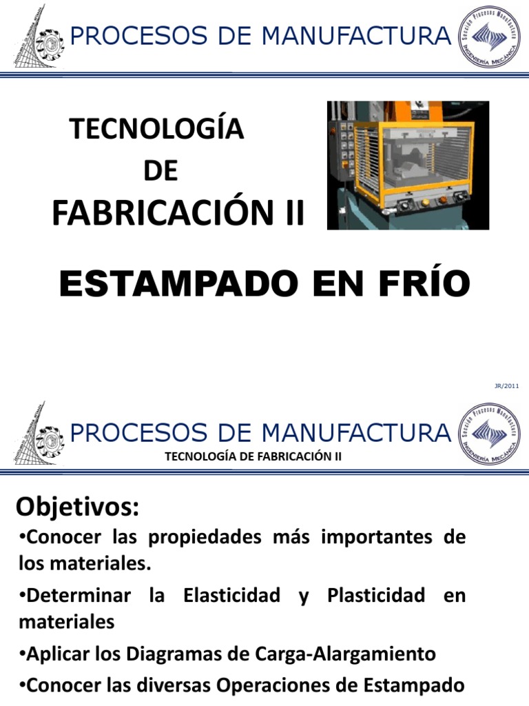 Estampado en Frío de Metales | PDF | Plasticidad (Física) | Rieles