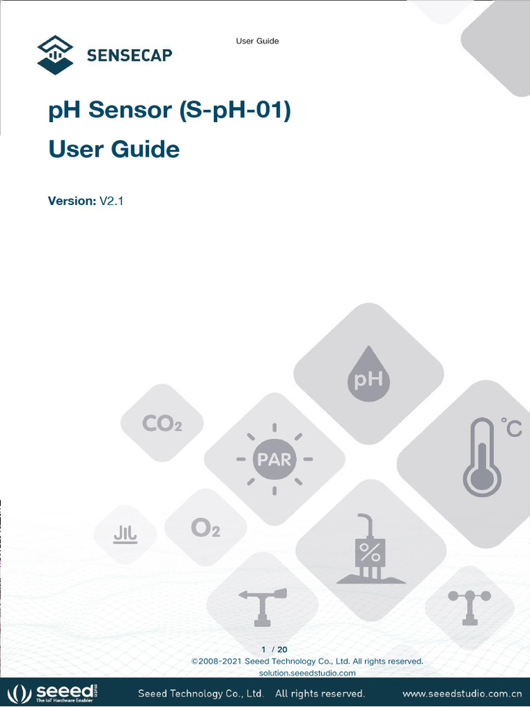 RS485 & 0-2V PH Sensor (S-pH-01) - User Guide v2.0 | PDF | Power Supply ...