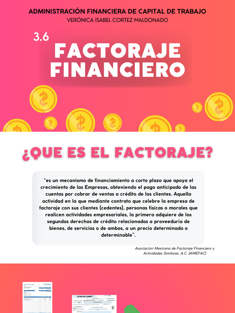 Factoraje Financiero | PDF | Factoring (Finanzas) | Economía Financiera