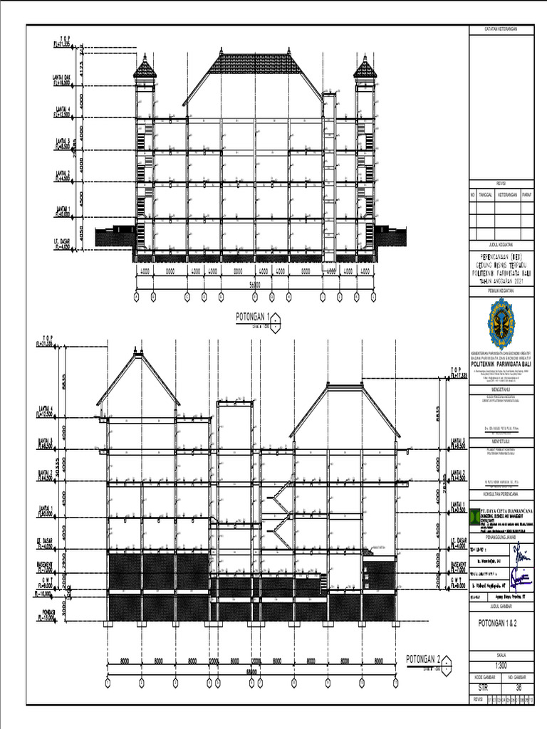 STR Gedung Bisnis Terpadu Gwt-Potongan | PDF STR Gedung Bisnis Terpadu Gwt-Potongan | PDF