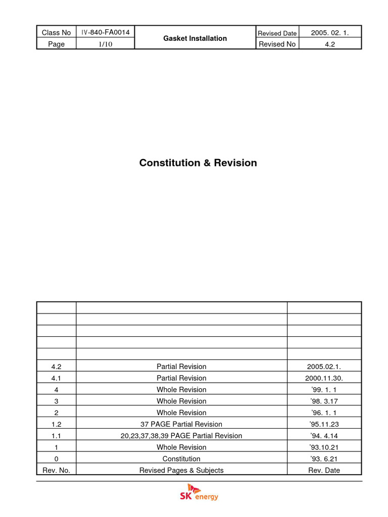 Gasket Installation Procedure | Download Free PDF | Screw | Materials