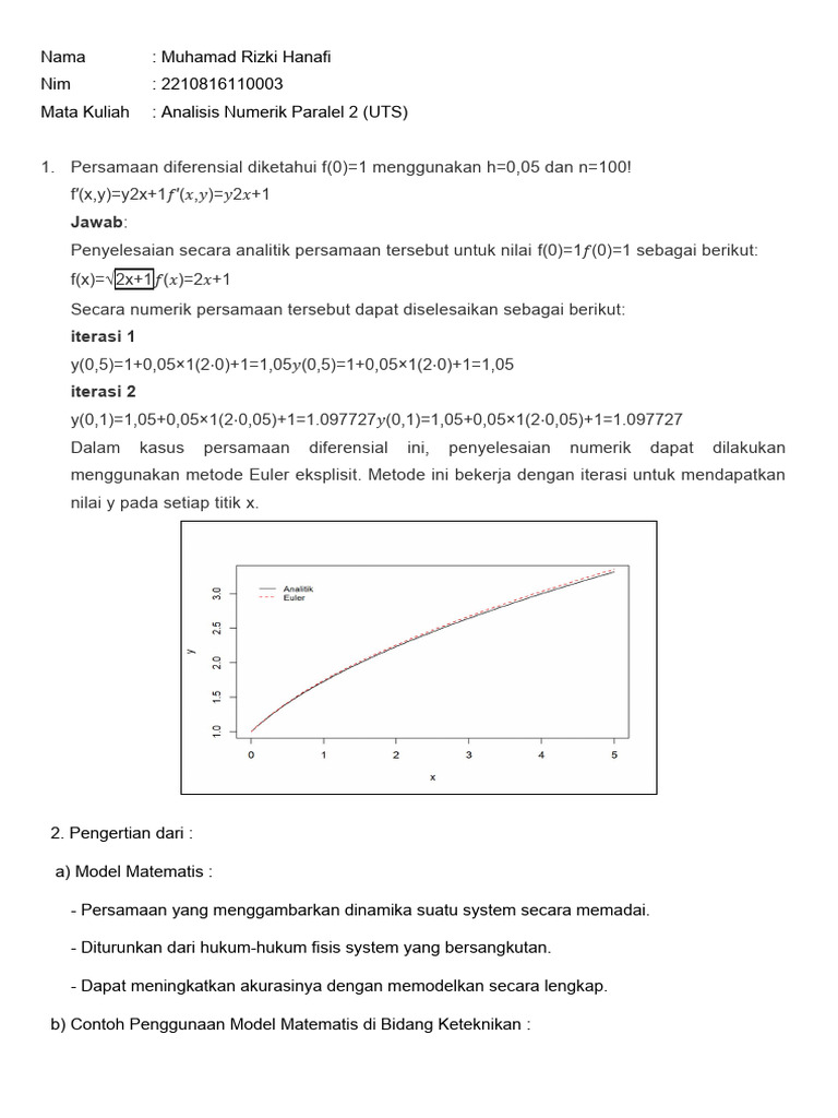 UTS Analisis Numerik | PDF