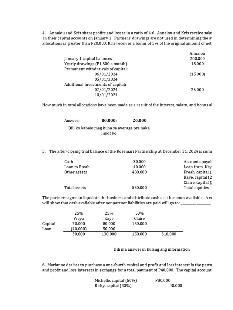 Ne Exam | PDF | Goodwill (Accounting) | Income Statement
