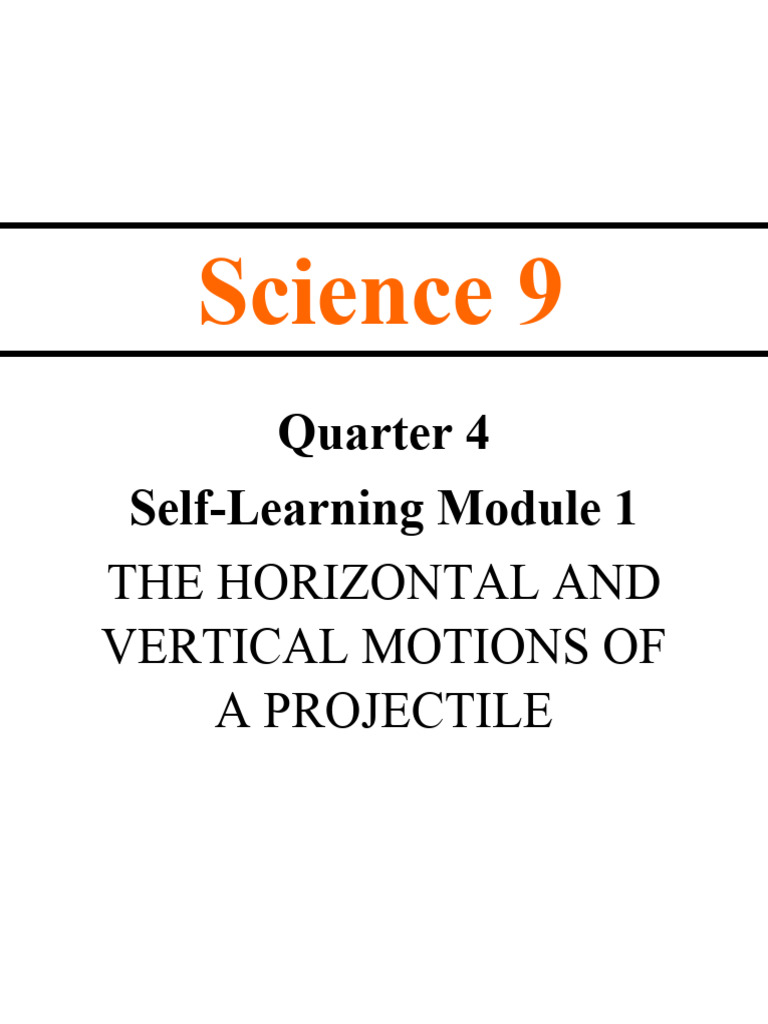 Science-9 Q4 M1 W1 | Download Free PDF | Acceleration | Velocity