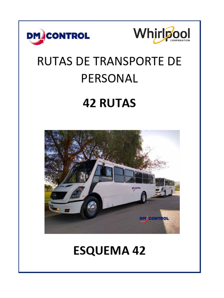 Rutas Esquema 42 WHR Entrada 11 y 16 HRS | PDF | México | Militares de mexico