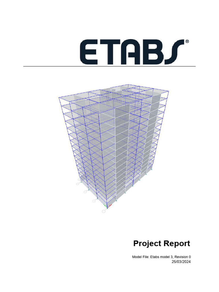 Etabs 1st Report | PDF | Magenta | Beam (Structure)
