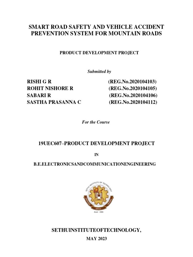 Smart Safety System for Mountain Roads | PDF | Traffic Collision | Road ...