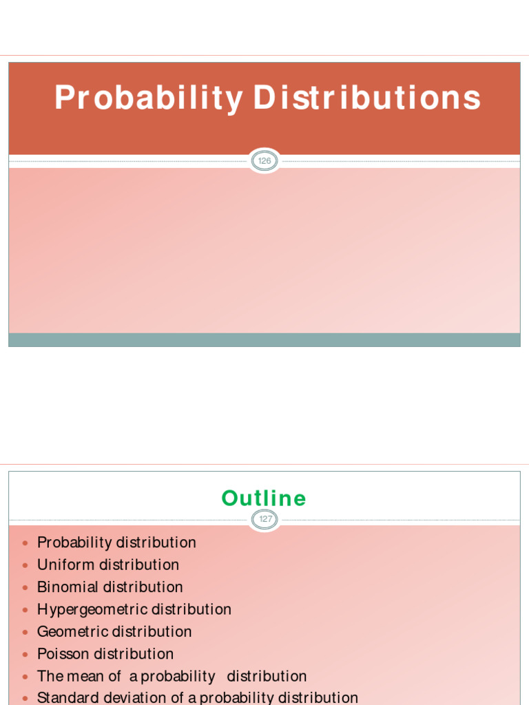 Probability Distributions | PDF | Probability Distribution | Poisson ...