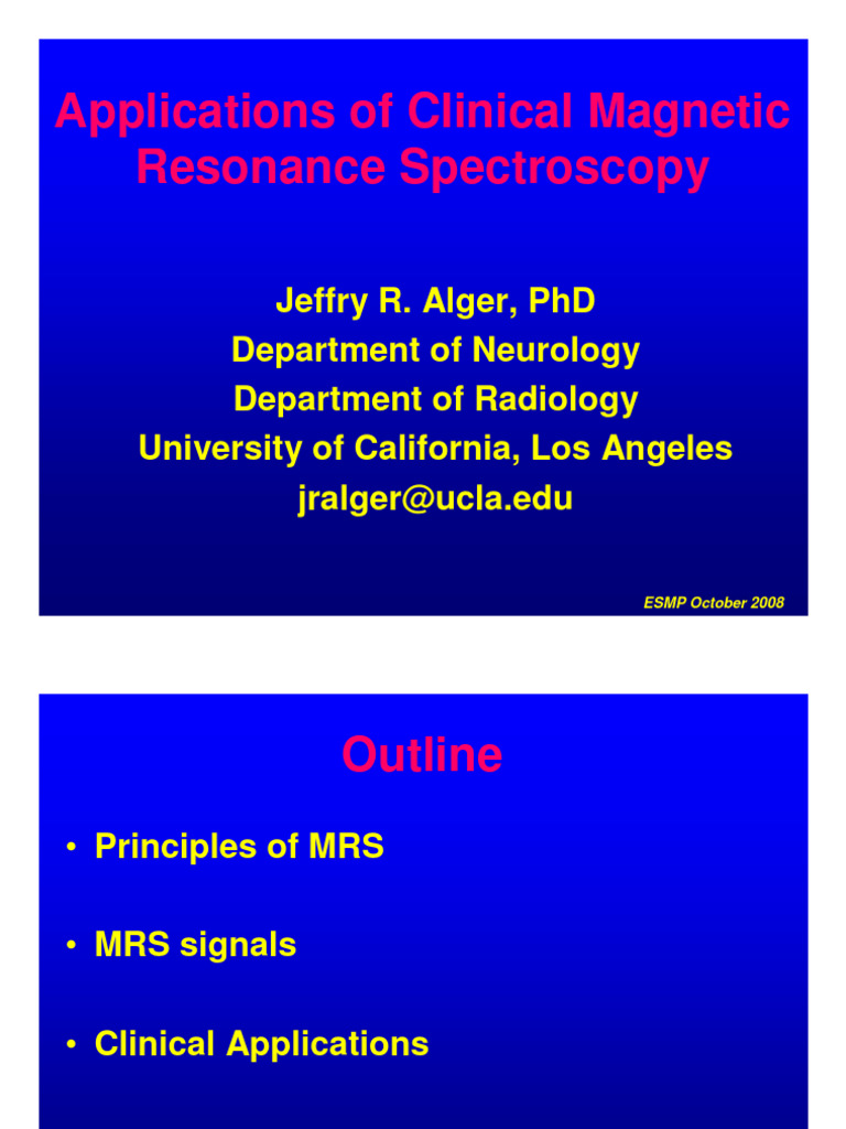 Basic Mrs | PDF | Brain Tumor | Magnetic Resonance Imaging
