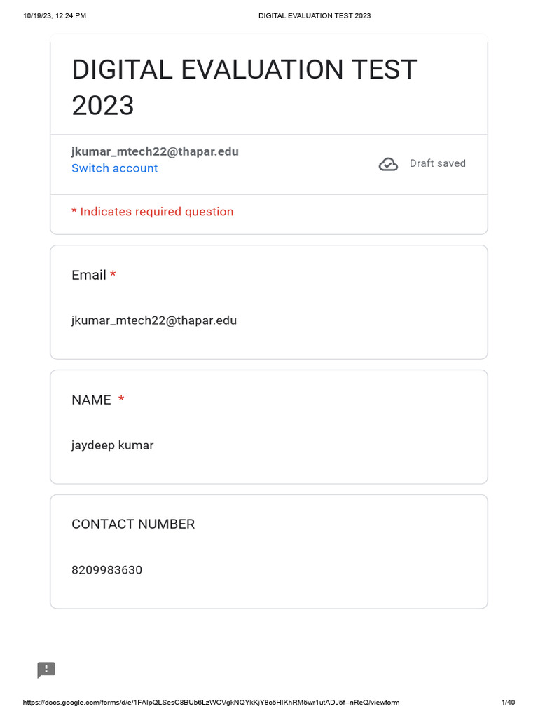Digital Evaluation Test 2023 | PDF | Logic Gate | Digital Electronics