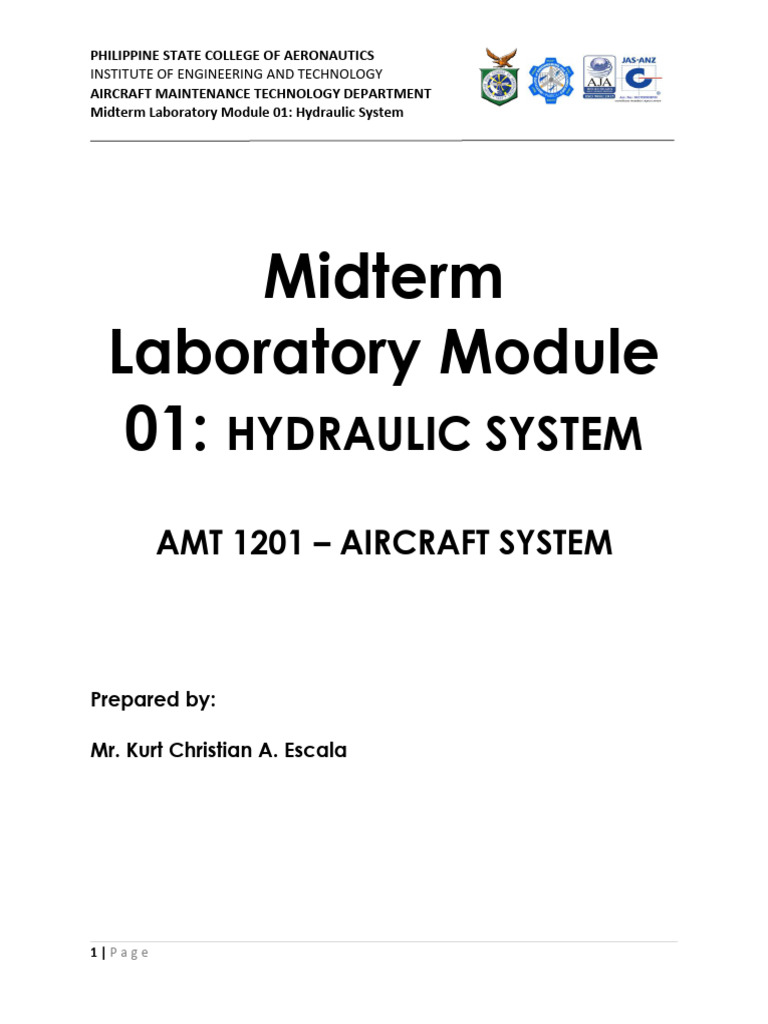Amt 1201 Midterm Lab Module 1 | PDF | Pump | Valve