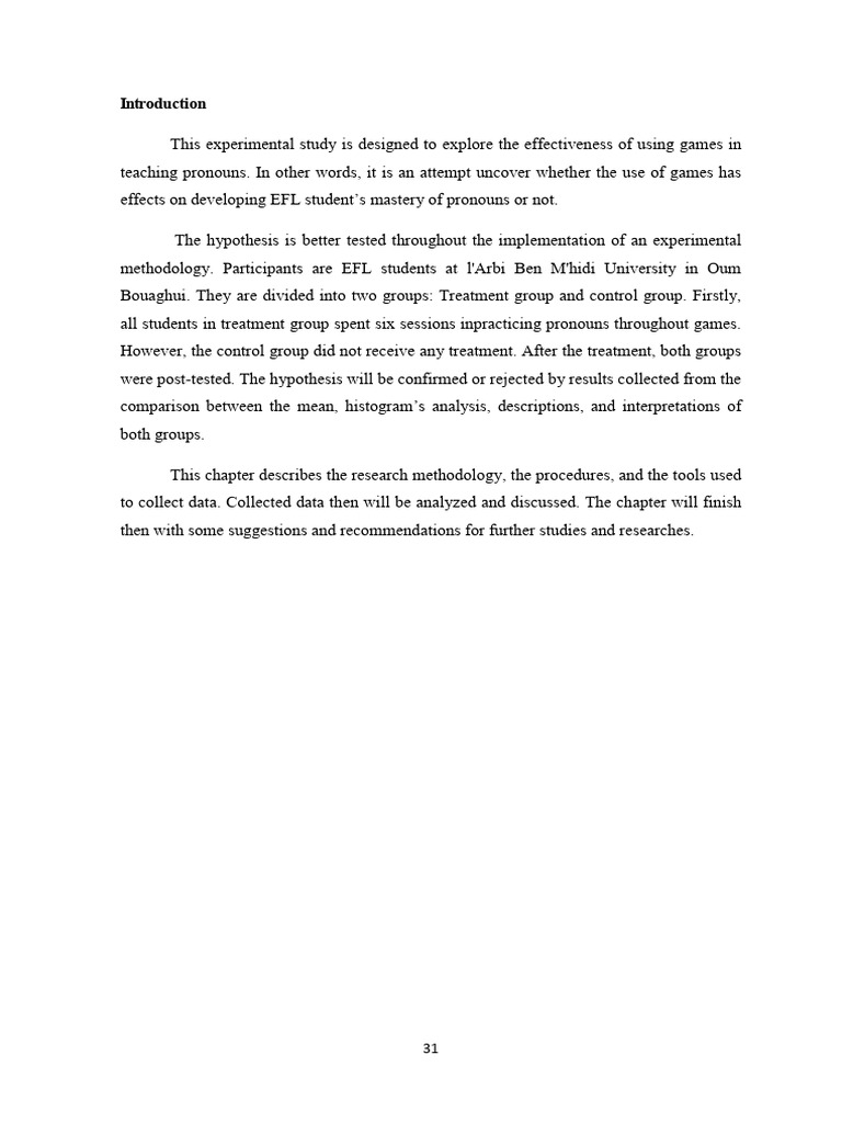 Sample of Experiment Research Design | PDF | Experiment | Methodology