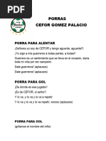 Barras para Alentar | PDF | Deportes y actividades al aire libre