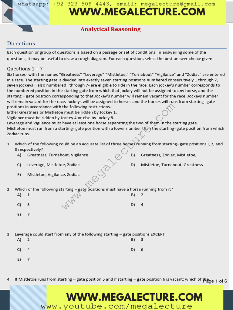 Analytical Reasoning Pdf Noise Audiology