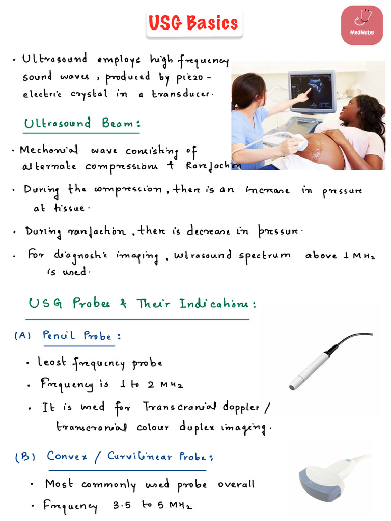 USG Basics | PDF | Medical Ultrasound | Ultrasound