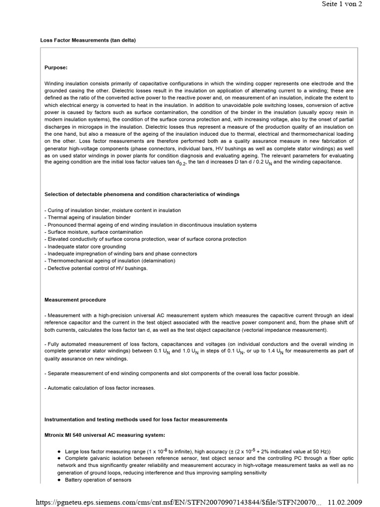 Tan Delta-Measurements | PDF | Insulator (Electricity) | Capacitor