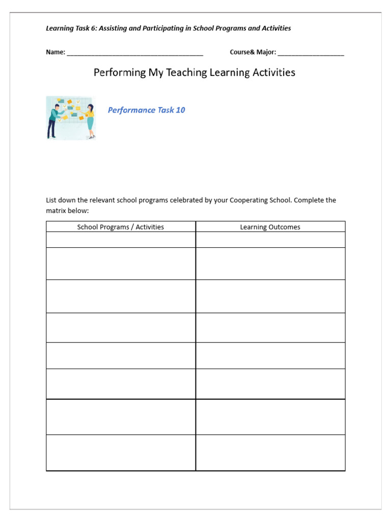 Performance Task 10 | PDF | Career & Growth