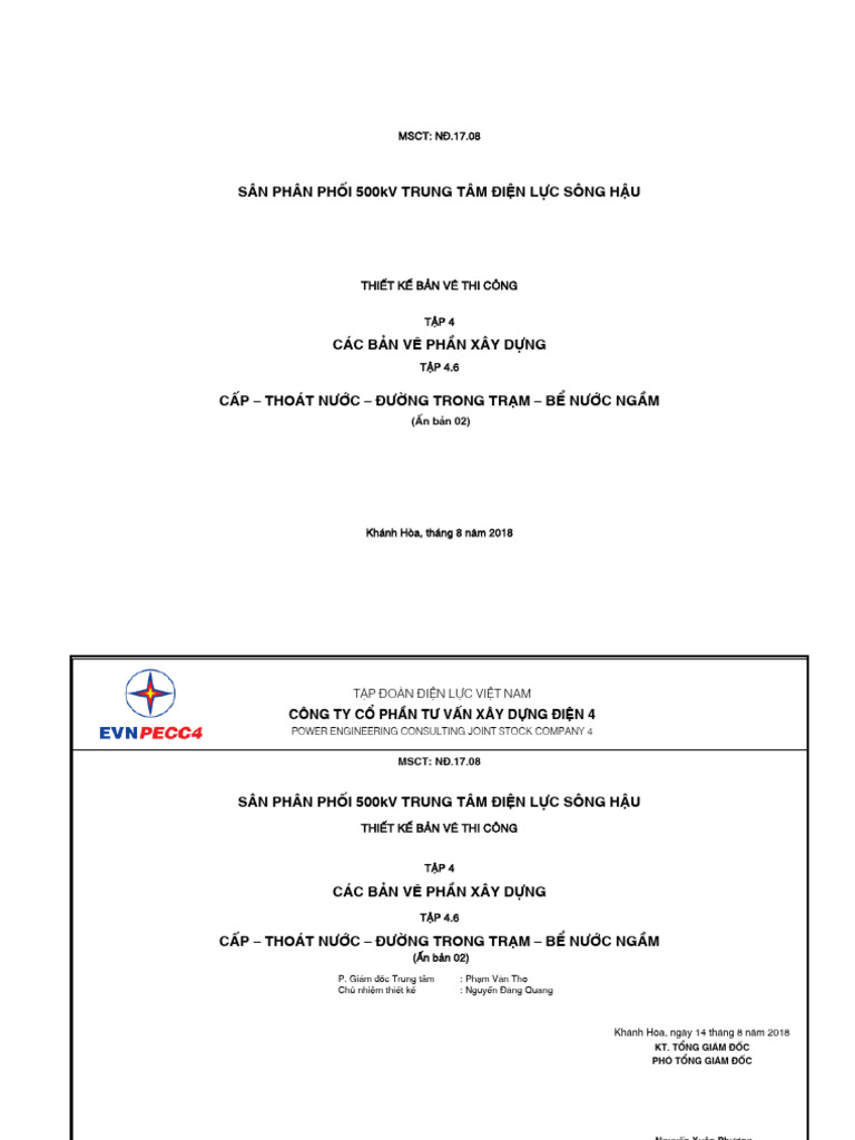 VNC-SPP-TL-129 Tap 4.6 Cap - Thoat Nuoc - Duong Trong Tram - Be Nuoc ...