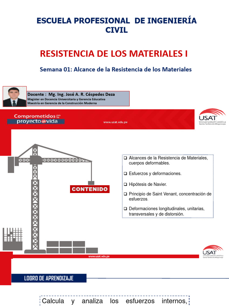 S1 - Esfuerzos y Deformaciones | PDF | Resistencia de materiales | Fuerza