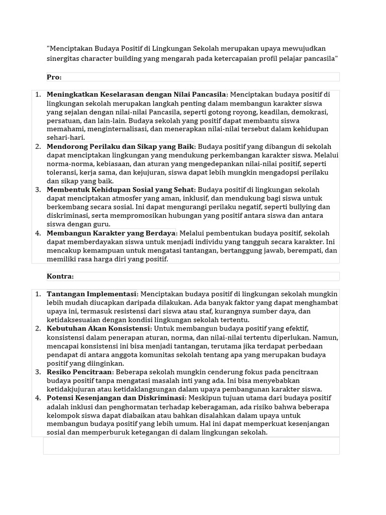 Argumen Debat 2024 | PDF