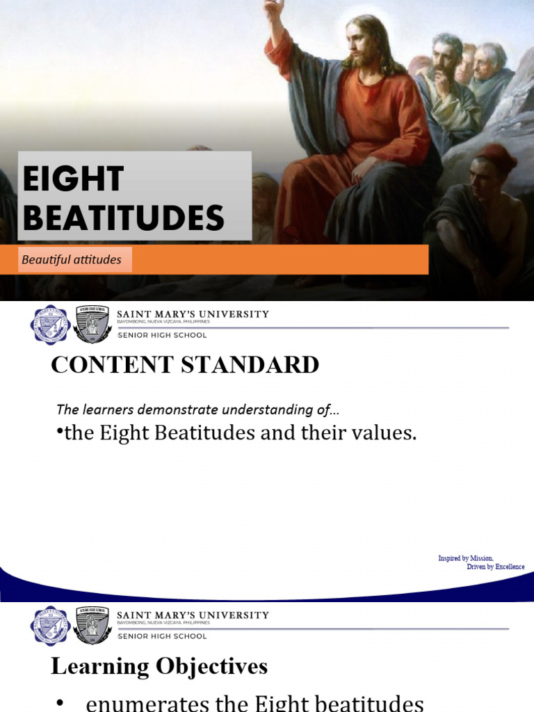 8 Beatitudes 2023 2024 Pdf Beatitudes Mercy