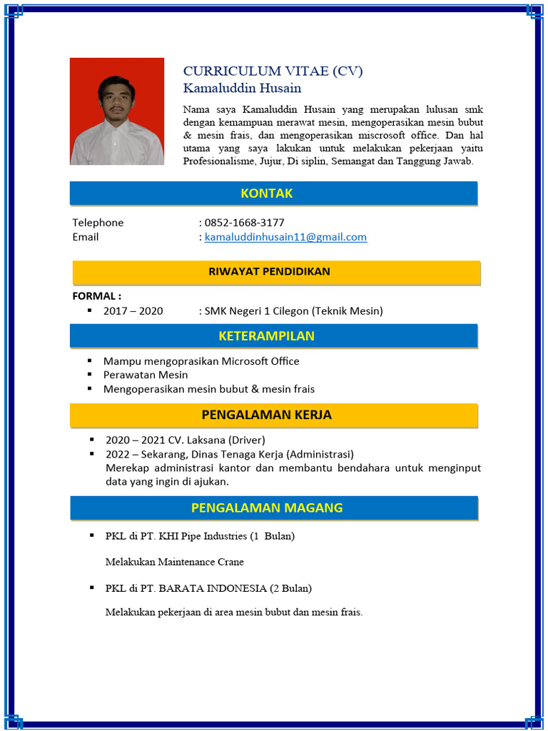 Surat Lamaran Pt. Multi Talent Universal | PDF