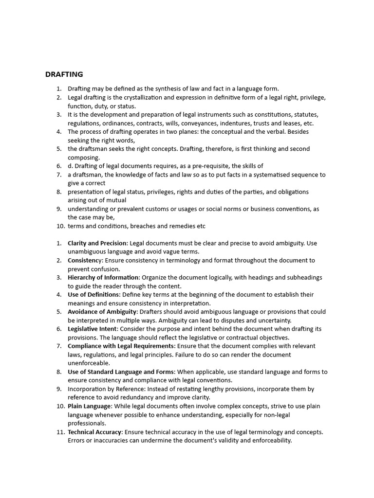 DRAFTING | PDF | Pleading | Affidavit