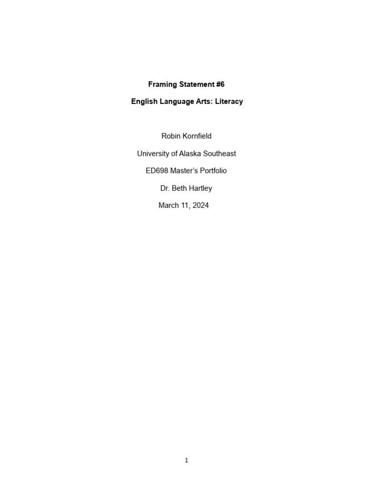 Framing 6 English Language Arts V | PDF | Educational Assessment ...