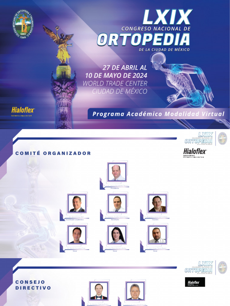 Programa Academico Cno 2024 Virtual 220424 | PDF | Rodilla | Sistema musculoesquelético