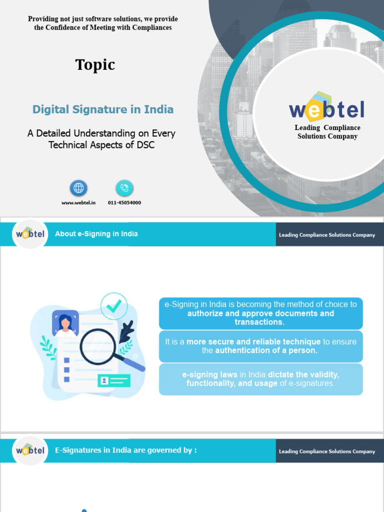 Digital Signature in India | PDF | Public Key Cryptography | Secure ...
