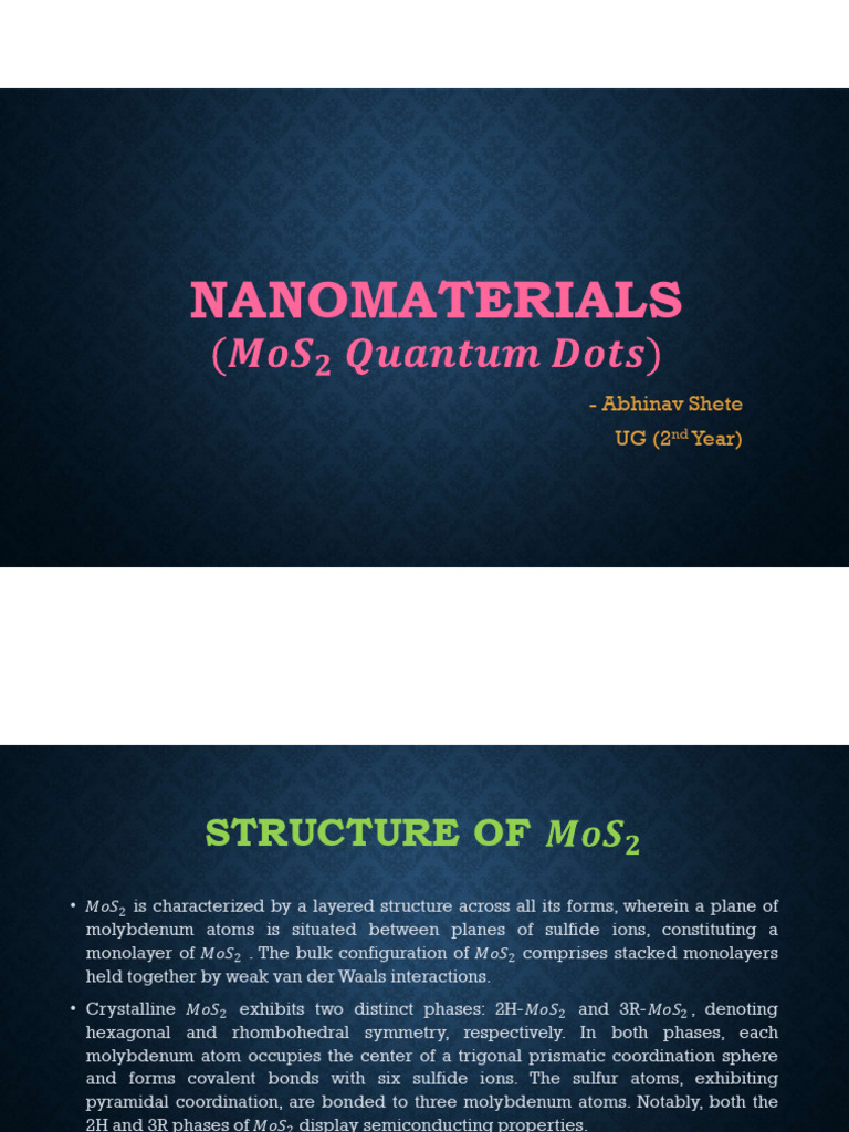 Nanomaterials ppt 2 | PDF | Band Gap | Electron