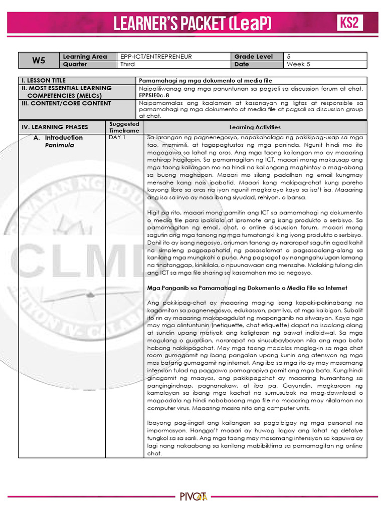 EPP-ICT-G5-w5 | PDF