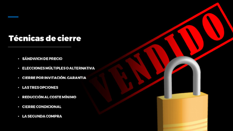 Tecnica de Cierre | PDF