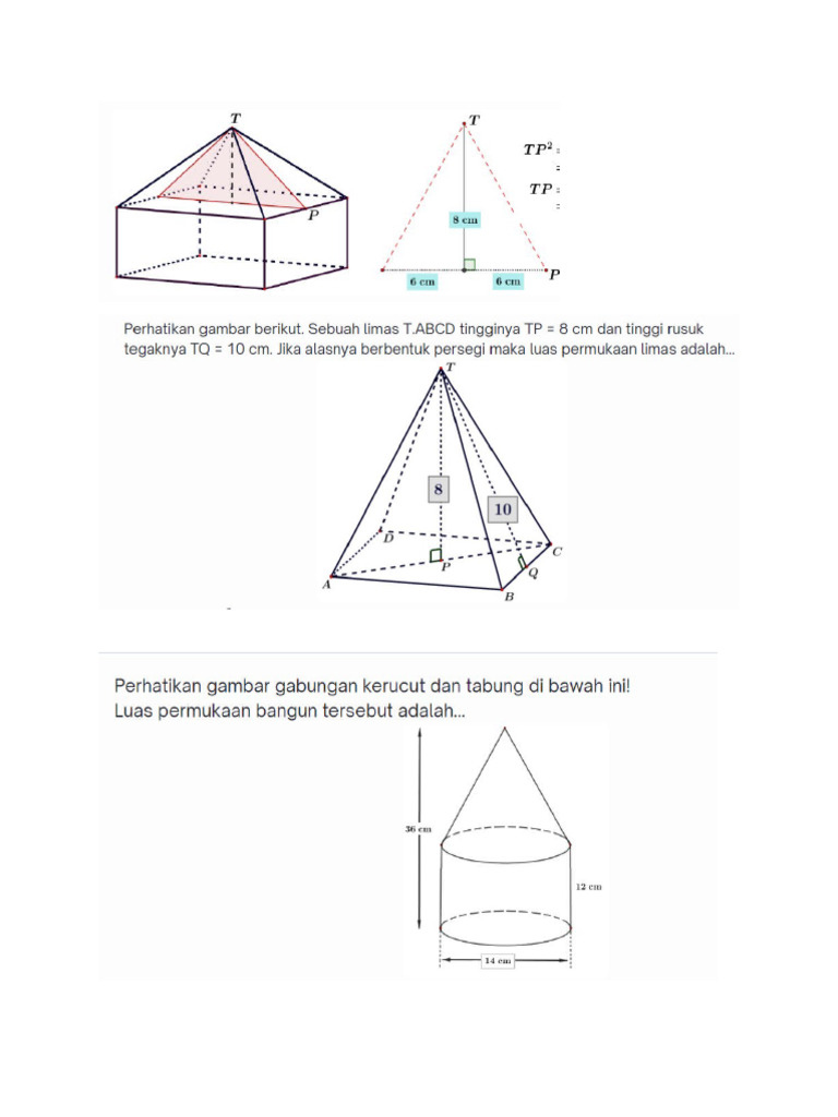 Latihan Luas Permukaan 2 | PDF