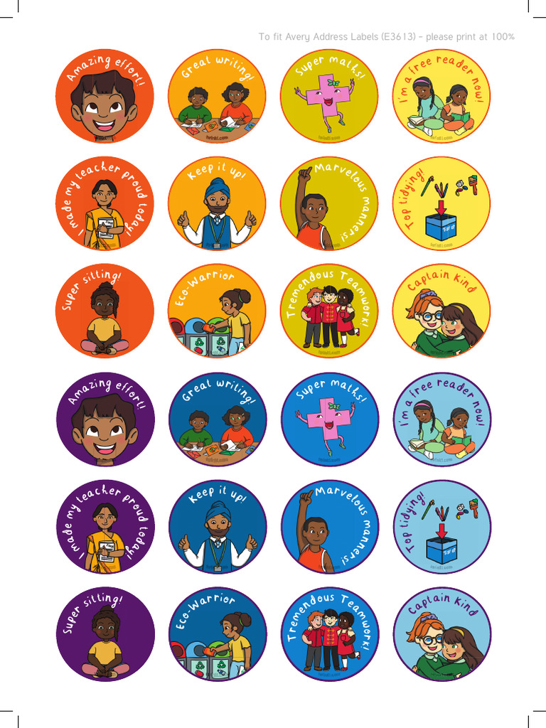 Classroom Reward Stickers | PDF
