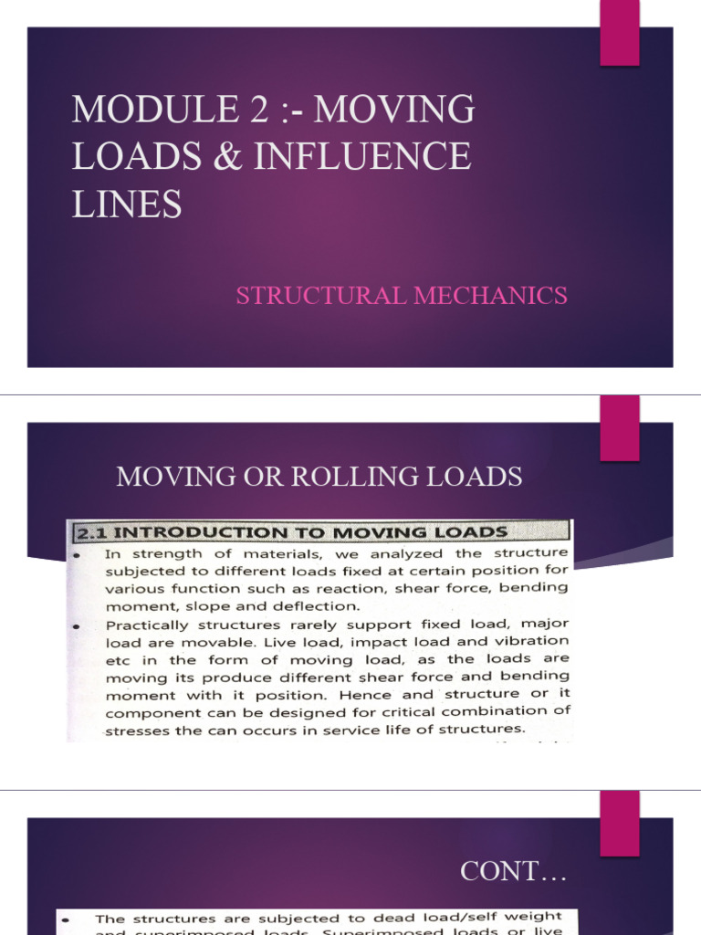 Influence Line & Moving Loads | PDF